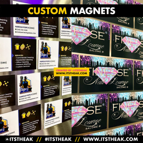 Rectangle Magnets • Business Card Magnets • Custom Magnets