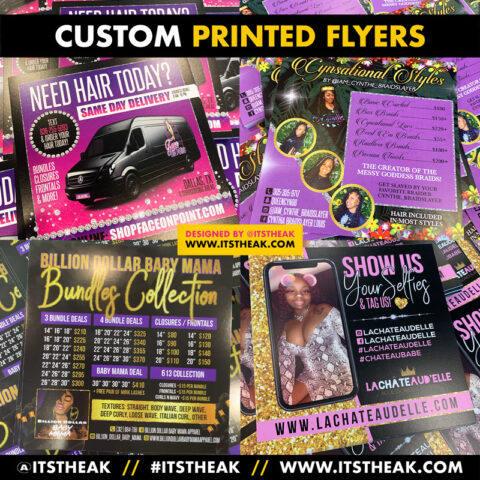 Custom Printed Flyers • Custom Flyers • Customized Flyer Design