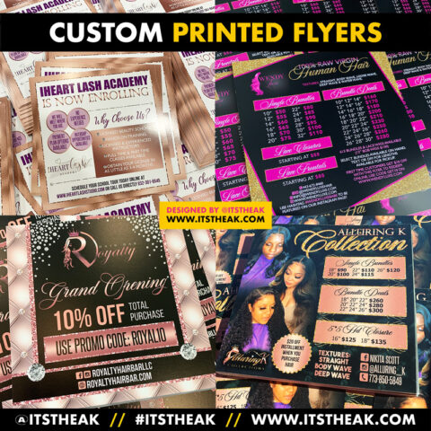 Custom Printed Flyers • Custom Flyers • Customized Flyer Design