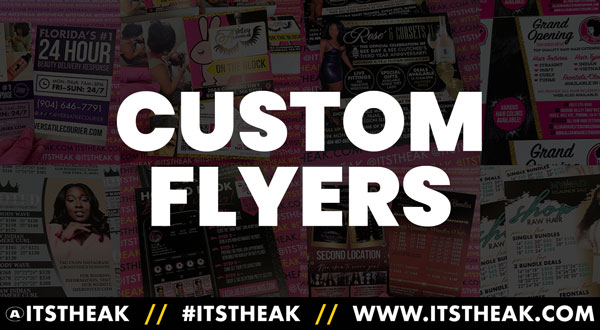 Custom Printed Flyers • Custom Flyers • Customized Flyer Design