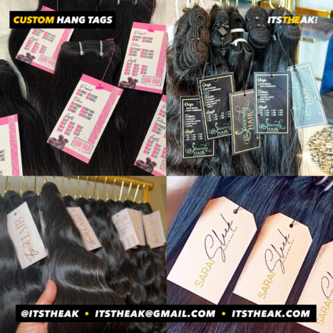Custom Hang Tags | Folded Hang Tags | Hair Tags | Product Tags