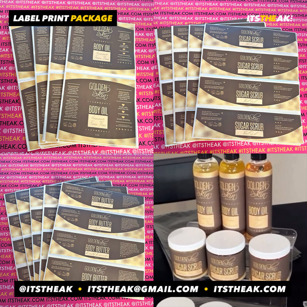 Custom Label Design & Printing Services | Waterproof Labels