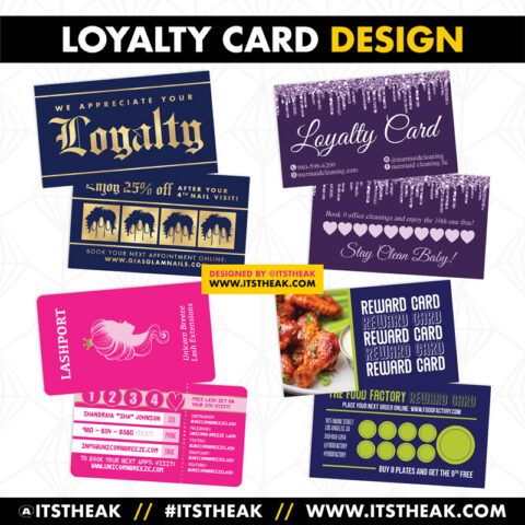 Loyalty Cards • Design and Print Options Available!