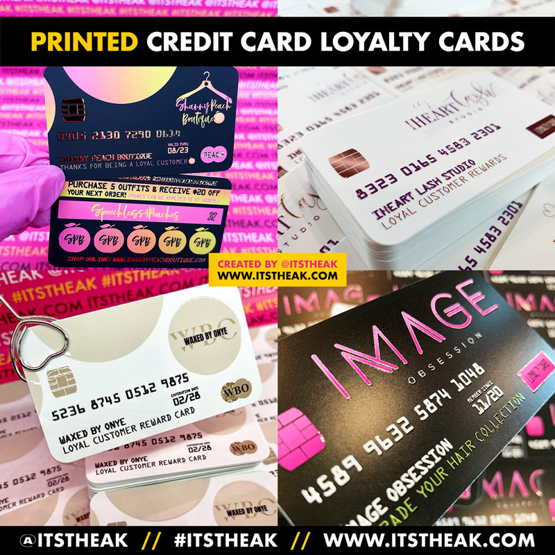Credit Card Style Loyalty Cards • Made Exclusively For You