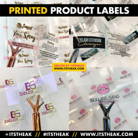 Professionally Printed Product Labels • Custom Transparent Labels